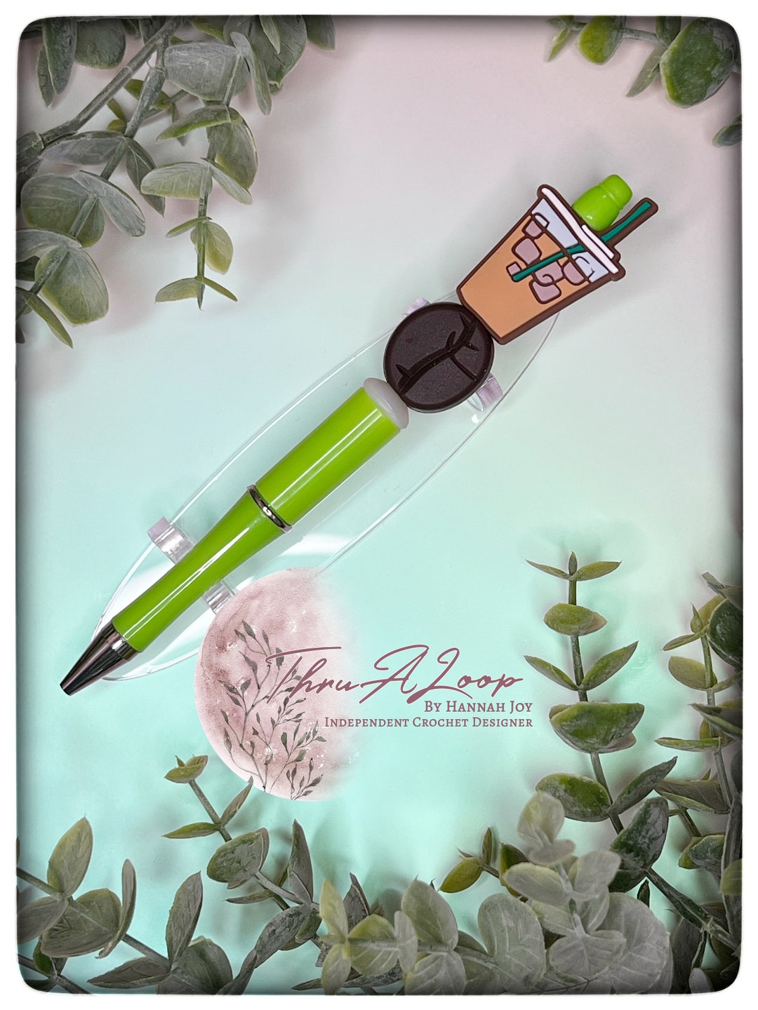 Iced Coffee, Coffee Bean Pen - Etsy