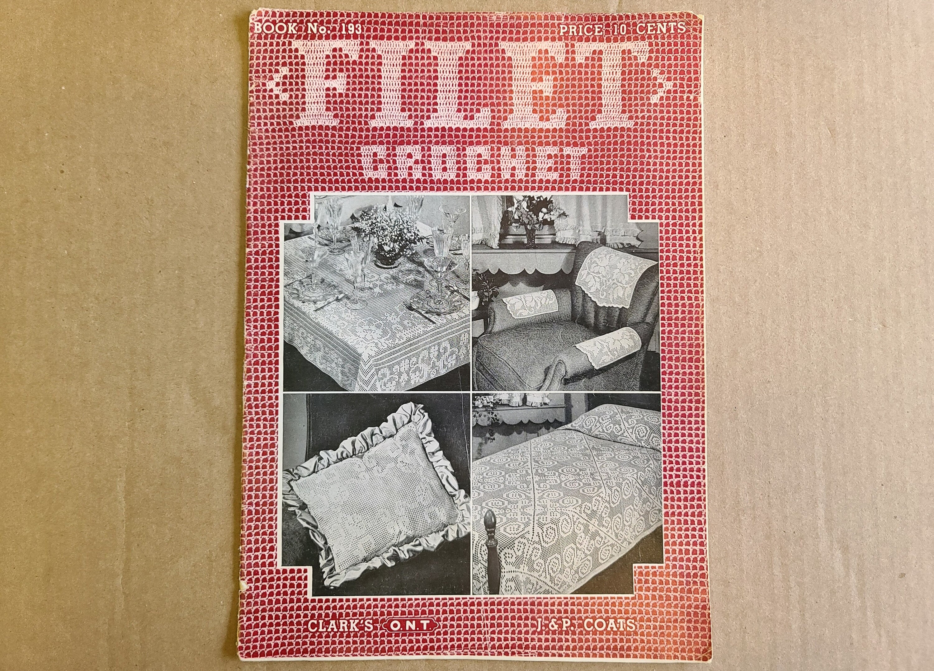 Filet Crochet Magazine Crochet Pattern Coats and Clark Needlecraft ...