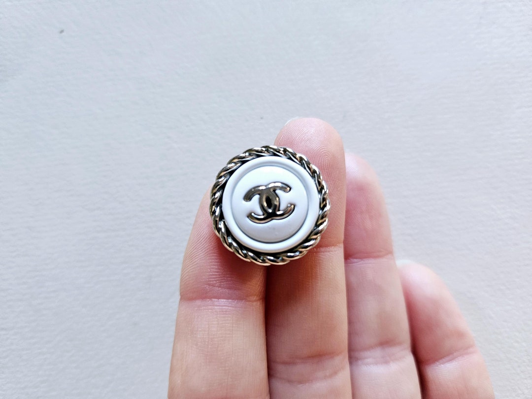 1 Button _vintage Metal Chanel Button_ Luxury Button _ Designer Button ...