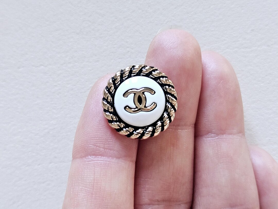 1 Button _vintage Metal Chanel Button_ Luxury Button _ Designer Button ...