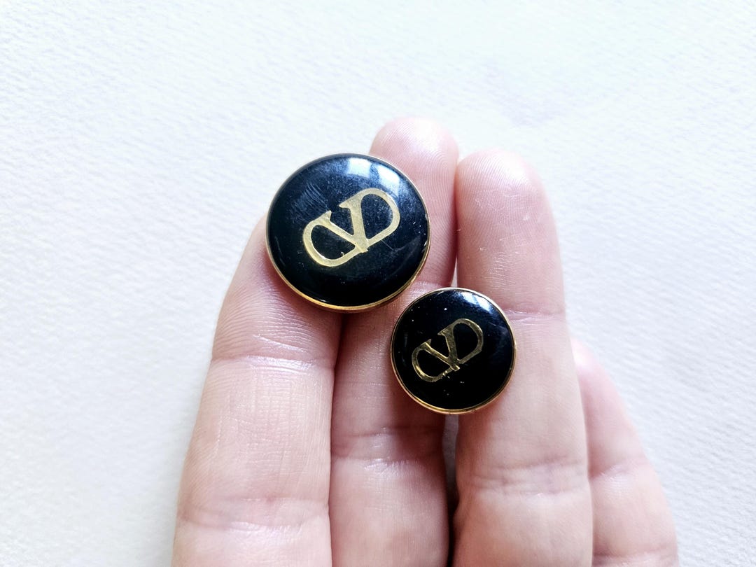 1 Button _vintage VALENTINO Metal Button_ Luxury Button _ Designer ...
