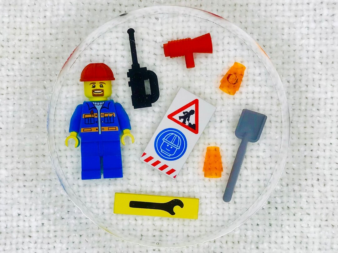 Custom City Construction Worker Themed Resin Decorative Paperweight ...