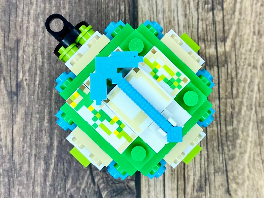 Custom Pickaxe Christmas Ornaments Inspired by Minecraft Made From LEGO ...