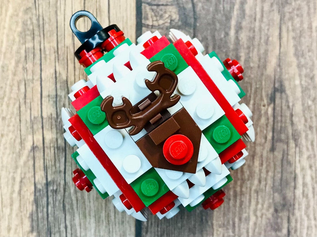 Prebuilt Custom Rudolph Reindeer Christmas Ornament Made From LEGO ...
