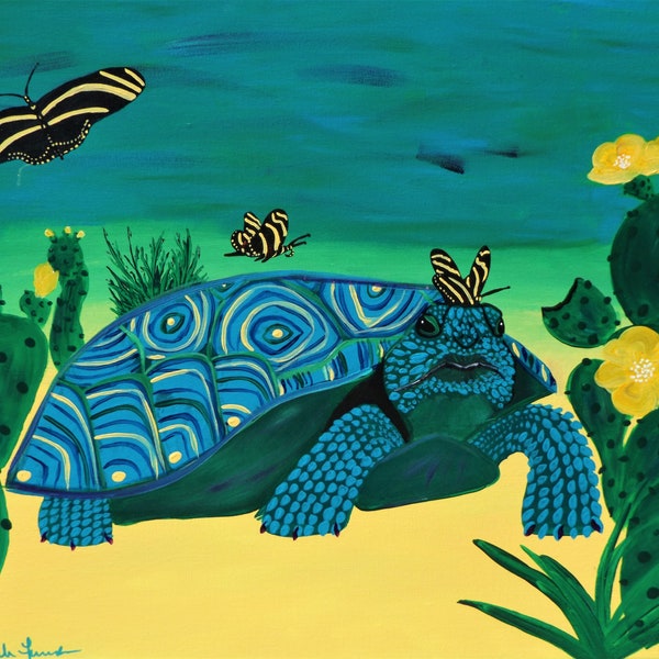 Tortoise Art - Etsy