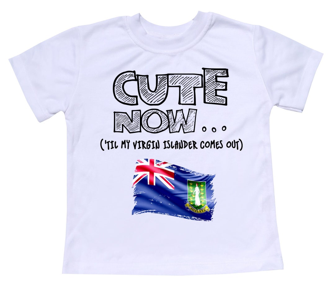Camiseta de la bandera de Bvi para niños pequeños LINDO AHORA ...
