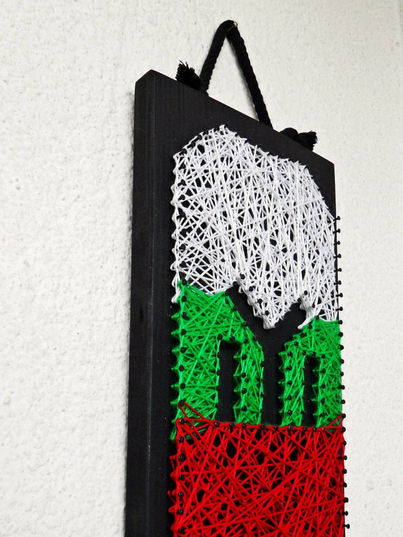 Bulgarian flag tricoulour wall decor Tangra symbol | Etsy