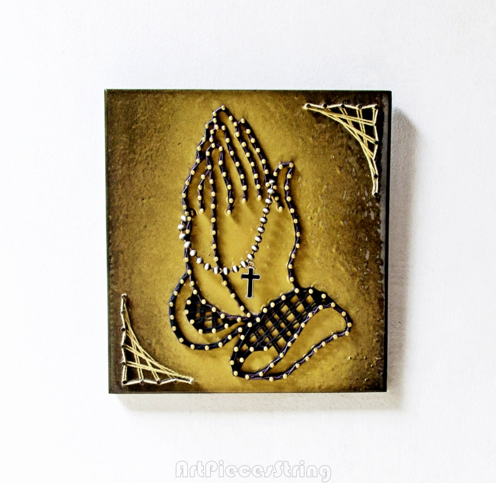 Praying Hands Wall Panel Wood Picture Believers Home Decor - Etsy