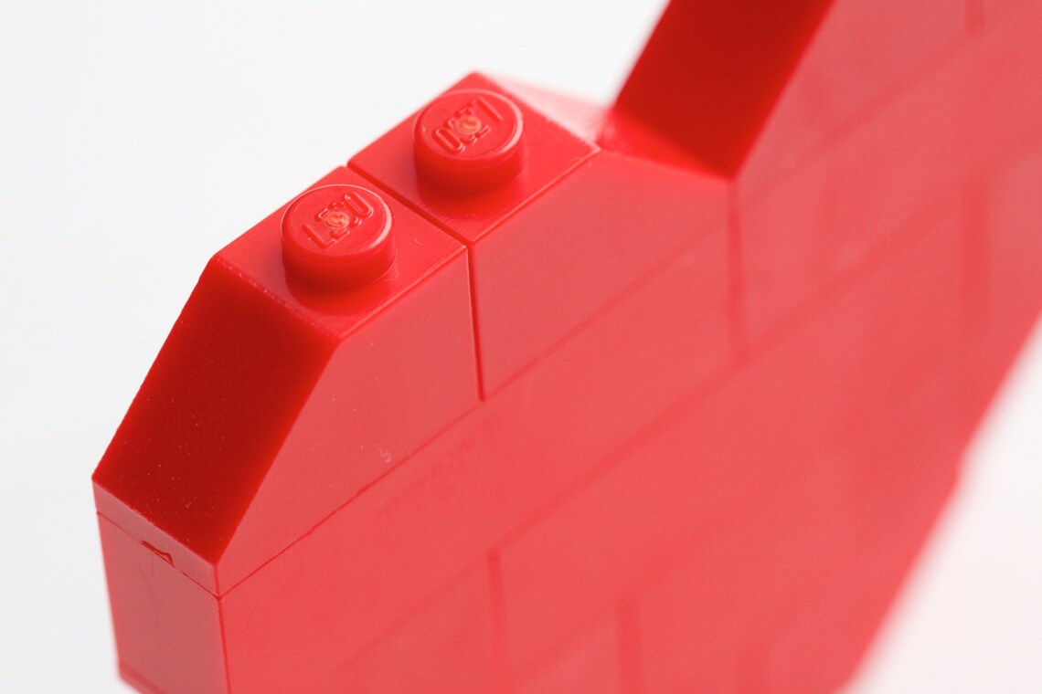Lego Valentine Card With Red Heart - Custom Name - Etsy