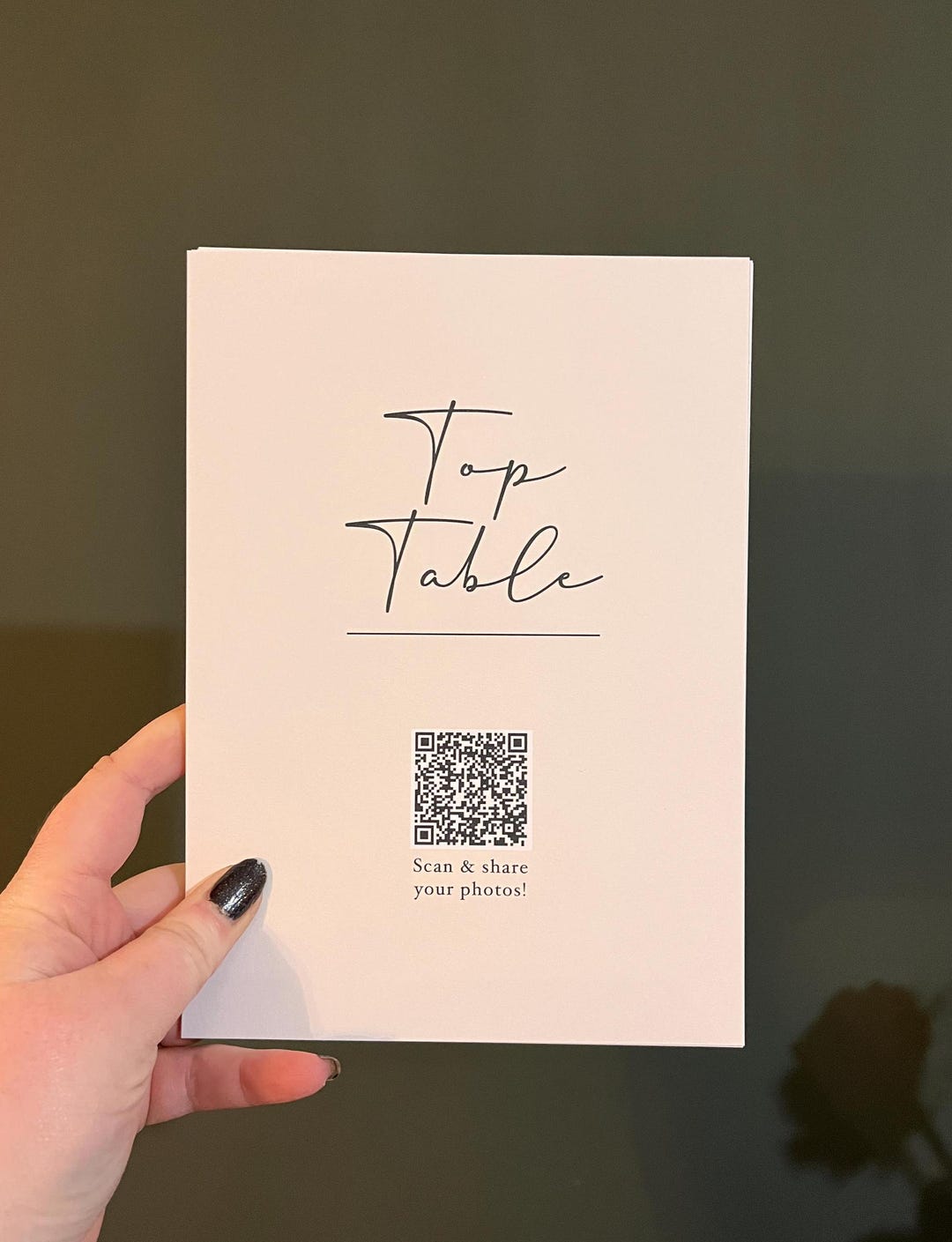 Table Numbers With QR Code | Wedding Table | Wedding Reception ...