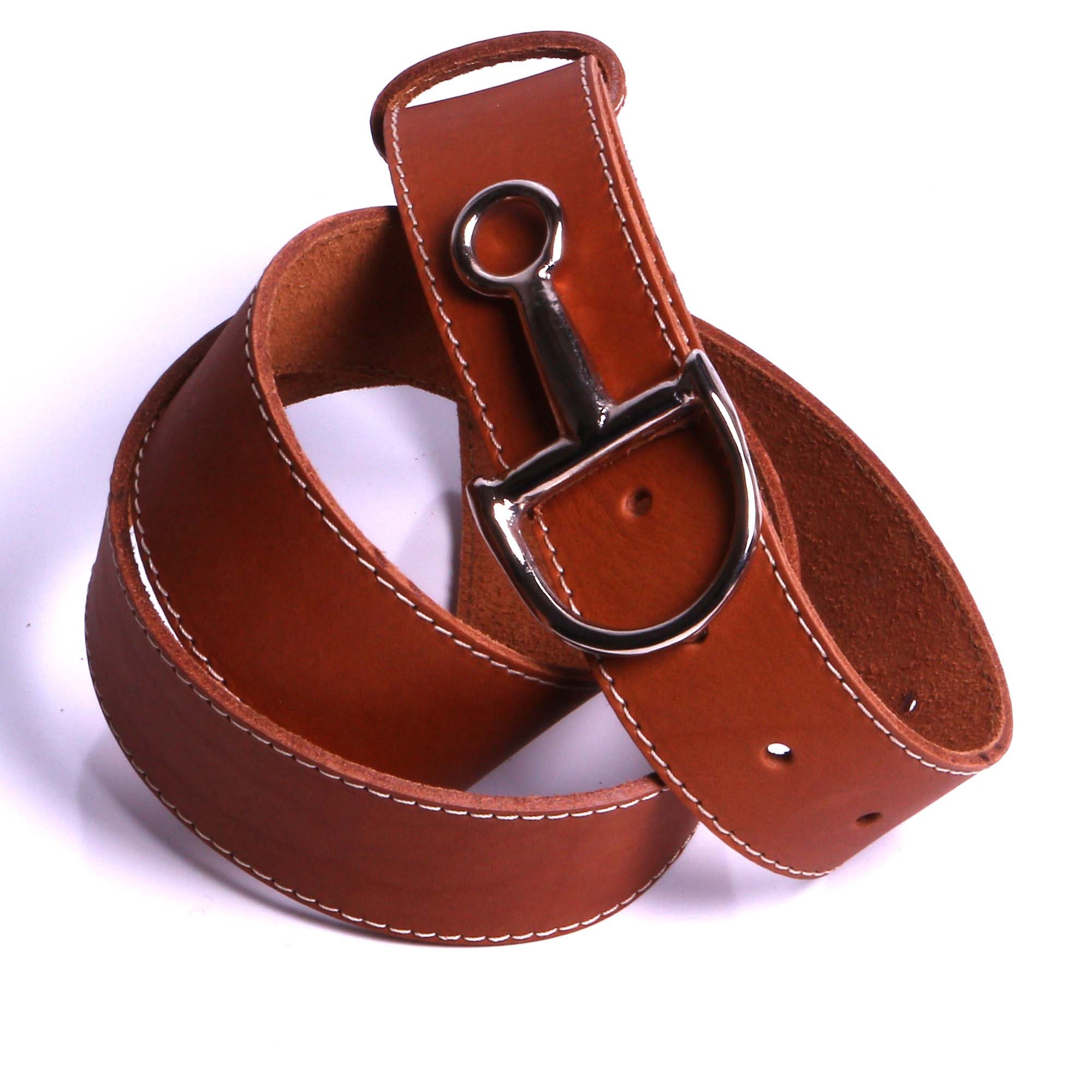 Leather Belt Black Buckle Horsebit Horseback Riding Creation Handmade ...