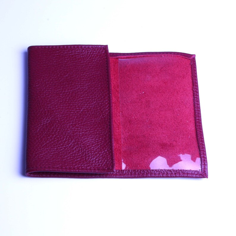 Leather driver's license case car paper holder ID holder | Etsy