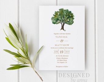 Tree Wedding Invitation - Etsy
