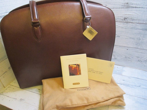 Vintage Coach Madison Collection Beechnut Leather Arcadia Tote - Etsy