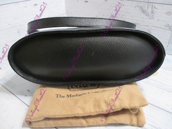 Vintage Coach Madison Collection Black Pebbled Leathe… - Gem
