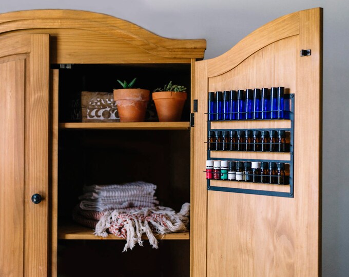 Essential Oil Storage, Holder, Display, Rack, Shelf, Case Holds 30-5ml ...