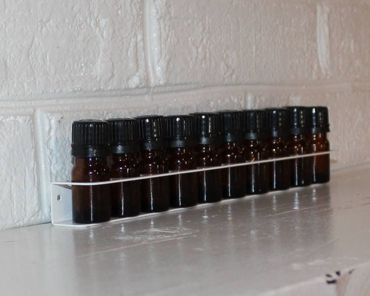 White 5ml Wall Essential Oil Storage Rack Holder Shelf. | Etsy