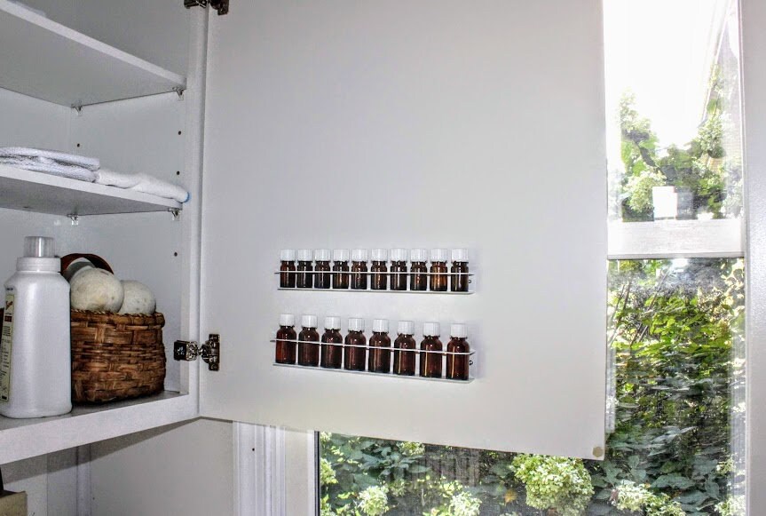 White 5ml Wall Essential Oil Storage Rack Holder Shelf. | Etsy
