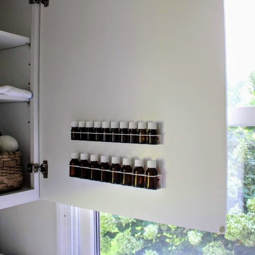 White 5ml Wall Essential Oil Storage Rack Holder Shelf. | Etsy