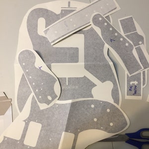 Telecaster Deluxe Template for Guitar Making. 72 Telecaster Body and ...