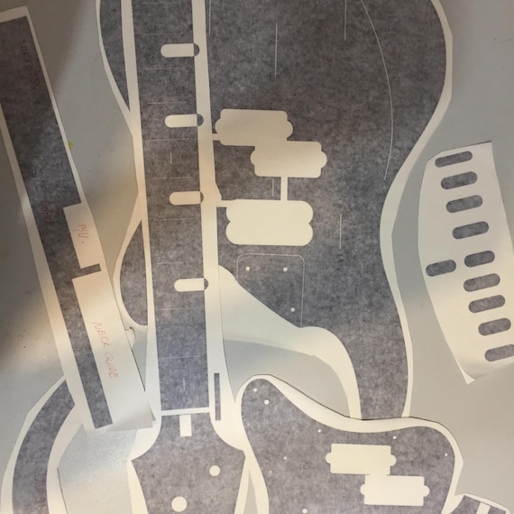 P Bass Guitar Body Templates