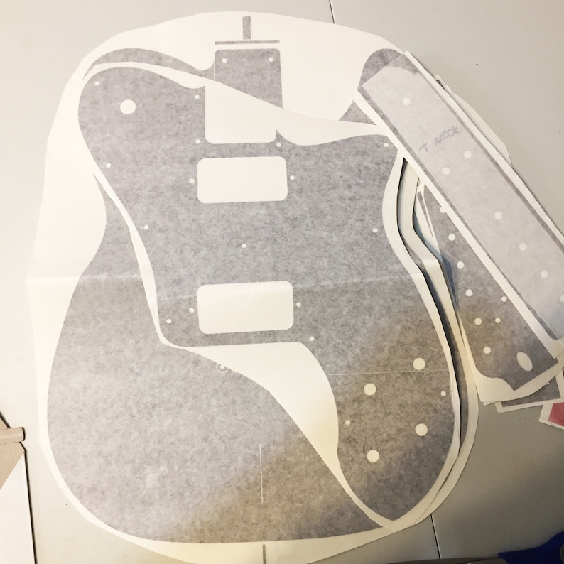 Telecaster Deluxe Template for Guitar Making. 72 Telecaster - Etsy