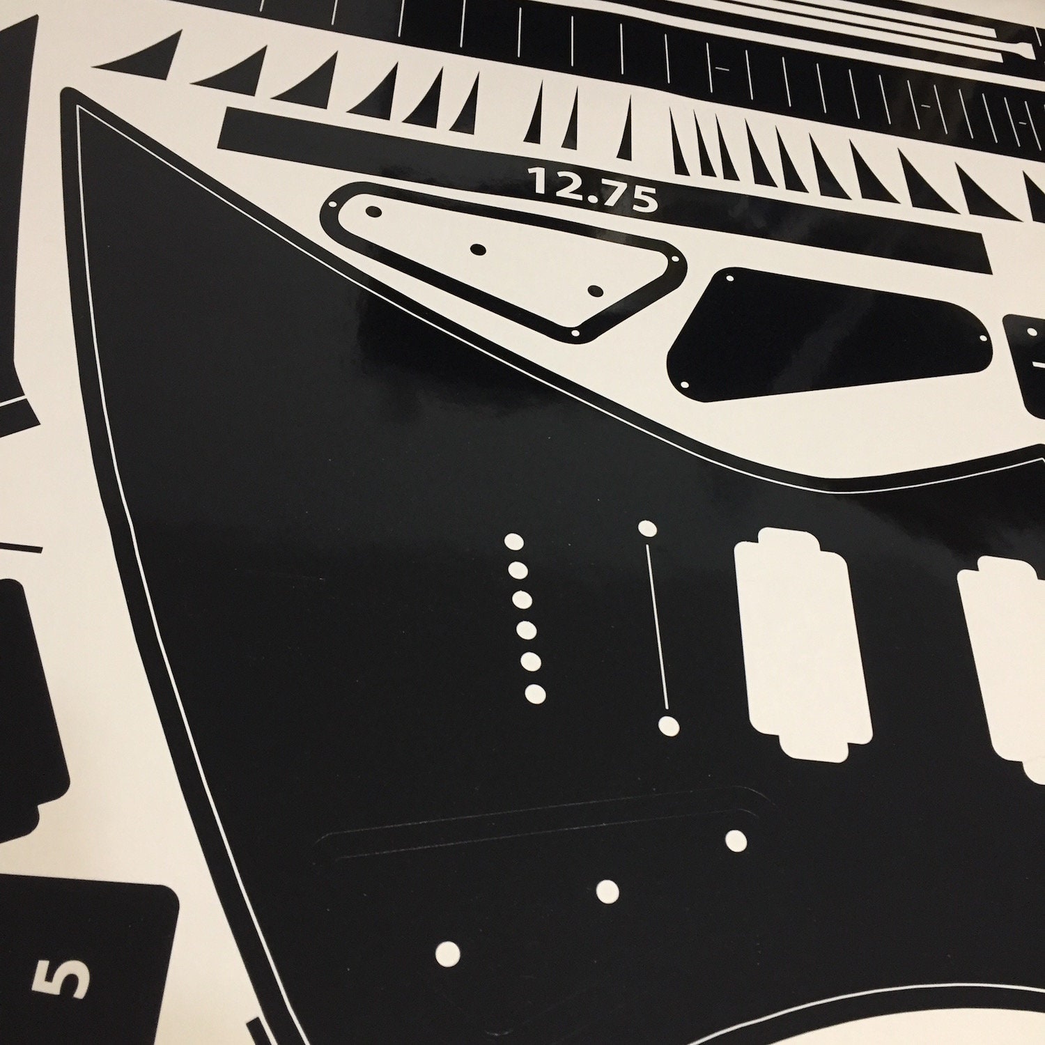 Kelly Guitar Shape Routing Template. Vinyl Sticker for Guitar - Etsy Canada