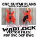 Kelly Shape Guitar Cnc Routing Plans. Bolt On, 3 Files Types for Cnc ...