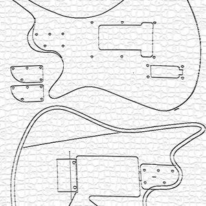 A Lee Guitar Cnc Digital Plans. 3 Files Types for Guitar Building With ...