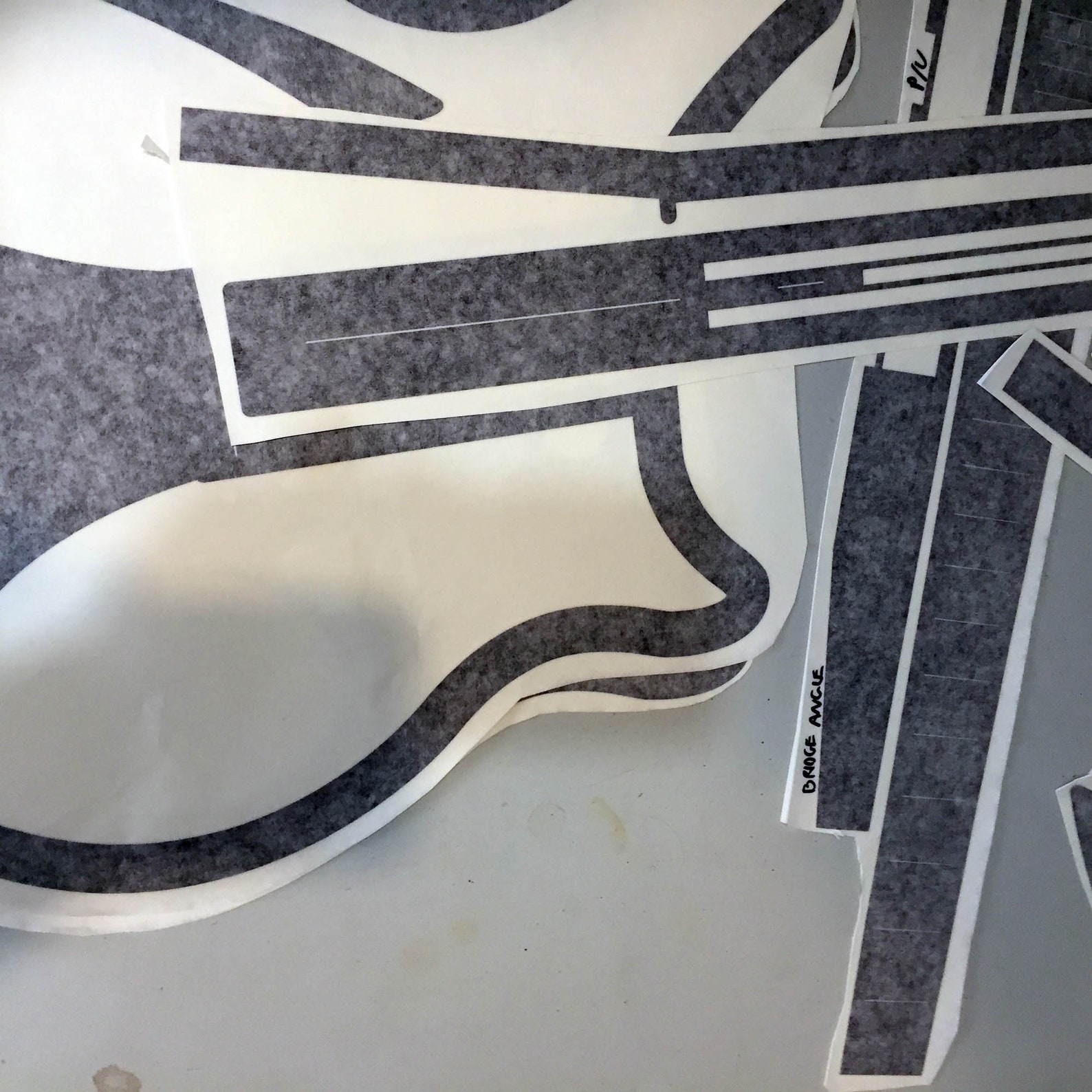 Rick 360 Routing Template for Guitar Building. Cut From Vinyl, Complete ...