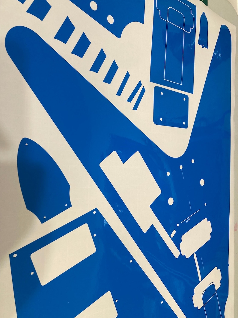 1967 Flying V Guitar Routing Template, Vinyl Sticker Plans - Etsy