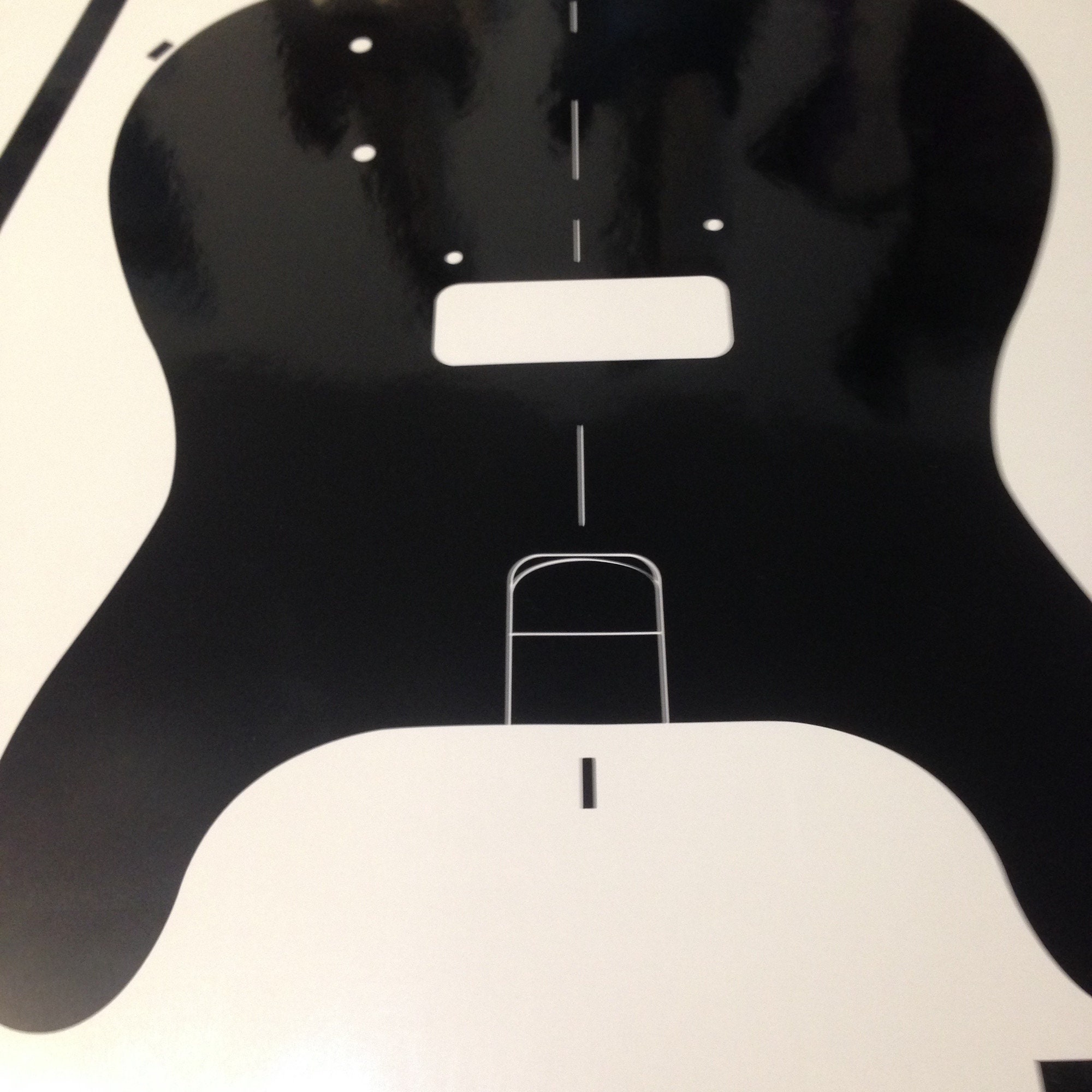 1958 Epiphone Coronet Guitar Routing Template. Vinyl Sticker | Etsy Canada