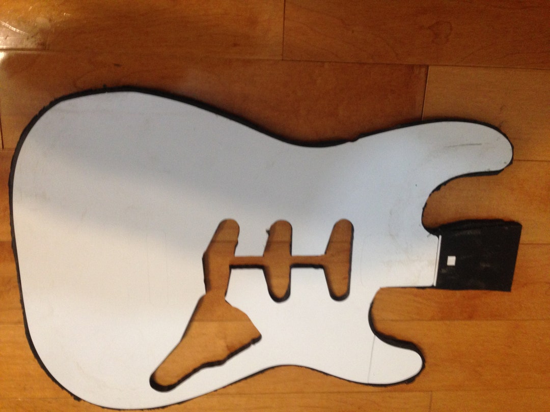 Modern Strat Guitar. US Specs.routing Template for Guitar Building ...
