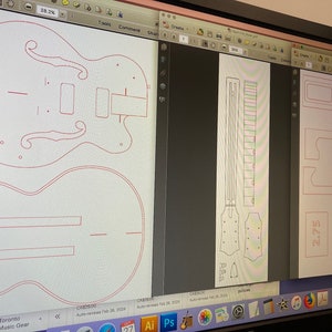 Nashville Style Guitar Cnc Digital Plans. 3 Files Types for Cnc Guitar ...