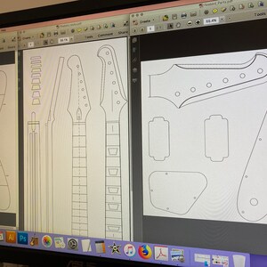Firebird Guitar Cnc Digital Plans. 3 Files Types for Cnc Guitar ...