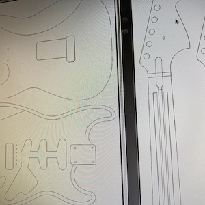 Strato Guitar Cnc Digital Plans. 3 Files Types for Cnc Guitar Building ...