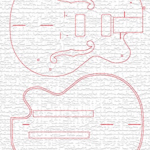 Nashville Style Guitar Cnc Digital Plans. 3 Files Types for Cnc Guitar ...