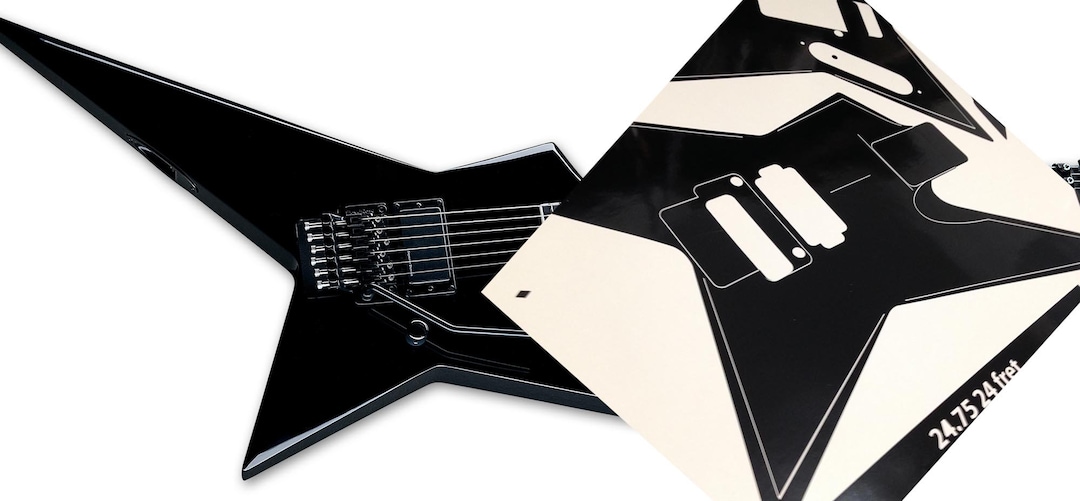 ESP Style Metal Star Guitar Routing Template, Cut Vinyl - Etsy