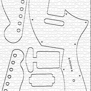 Meteor Style Guitar Cnc Digital Plans. 3 Files Types for Cnc Guitar ...