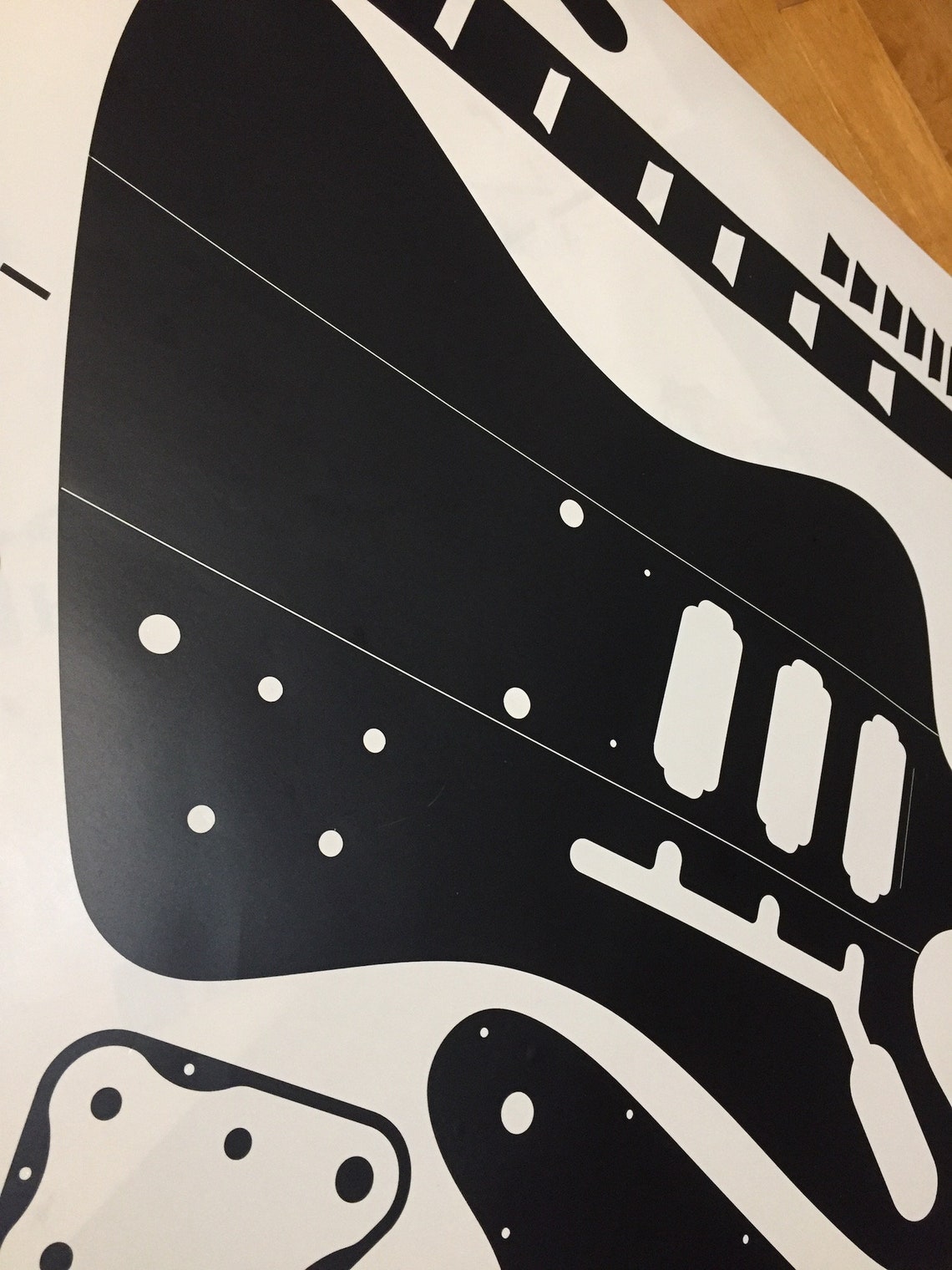 Reverse Firebird Guitar Routing Template Mid Sixties Style - Etsy Canada