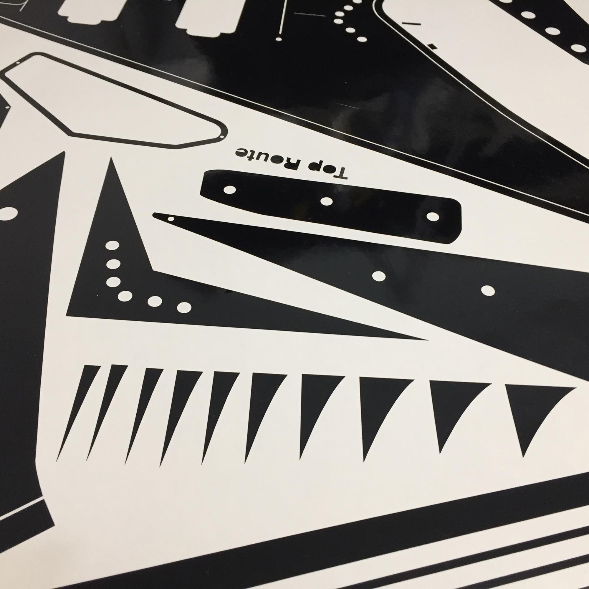 R Rhodes V Routing Template. Vinyl Sticker for Guitar Making. - Etsy Canada