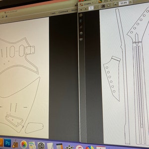 Kelly Guitar CNC Routing Plans, Bolt-on Neck (pdf, Dxf, Svg) - Etsy