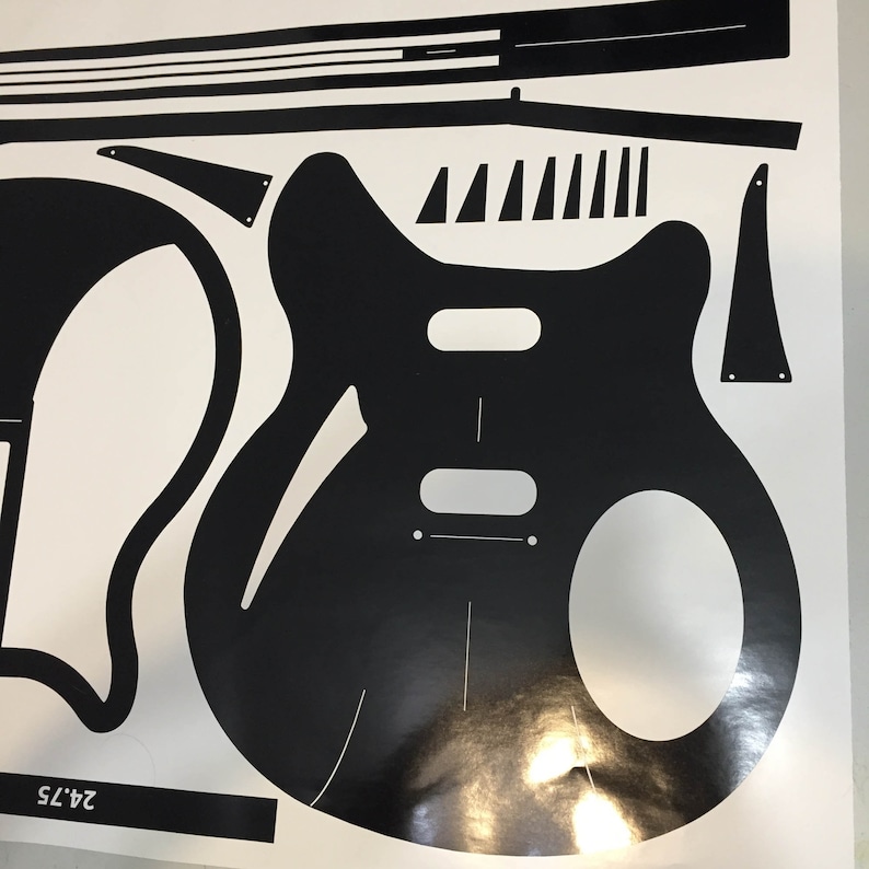 Ric 360 Guitar Building Routing Template, Vinyl Cutout Kit - Etsy