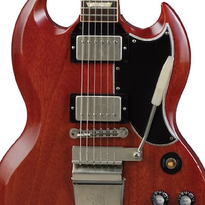 60's SG Guitar Sticker. Life Size Cut Shape of SG Guitar Wall ...