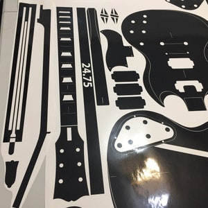 60s SG Guitar Routing Template. Everything Needed to Build a Classic SG ...