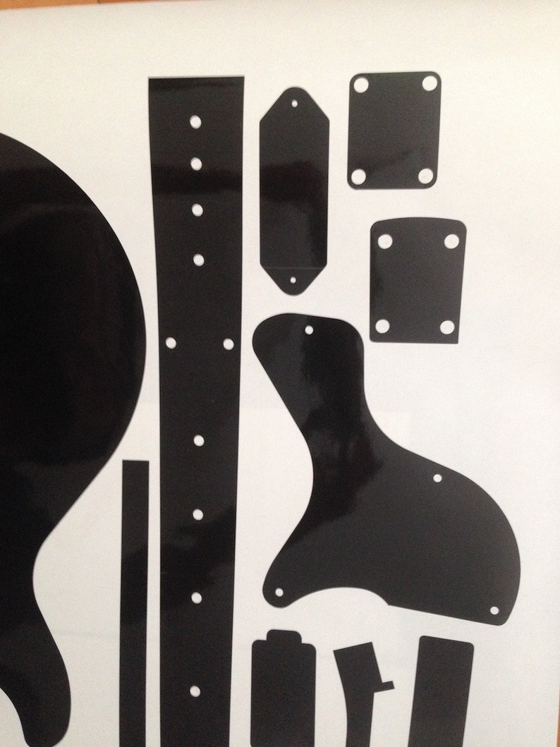 LP Junior Routing Template. Double or Single Cutaway, 59 Specs.vinyl ...