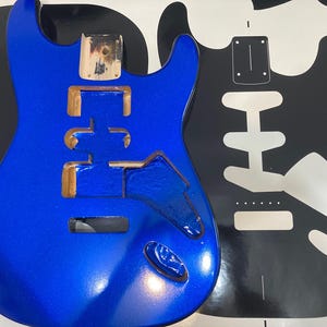 Modern Strat Guitar. US Specs.routing Template for Guitar Building ...