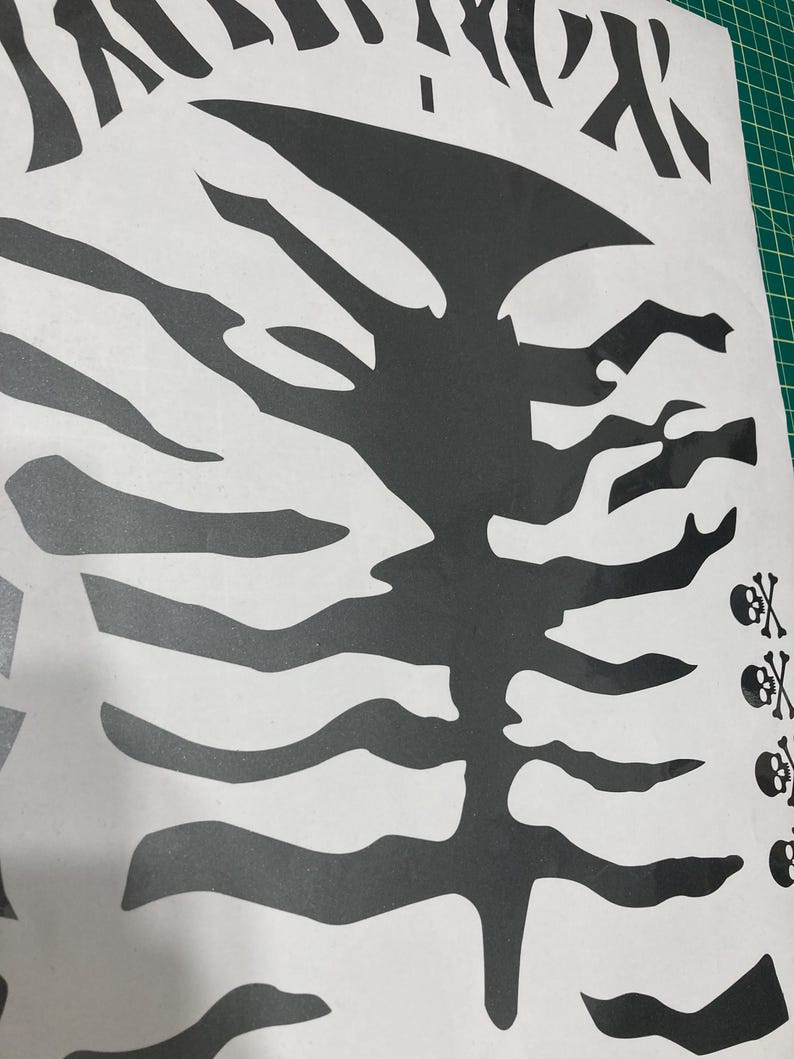 Tiger Vinyl Decal Kit for Guitar . George Lynch Style Stripes in ...