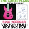 Sg Style Guitar Cnc Digital Plans. 3 Files Types for Cnc Guitar ...