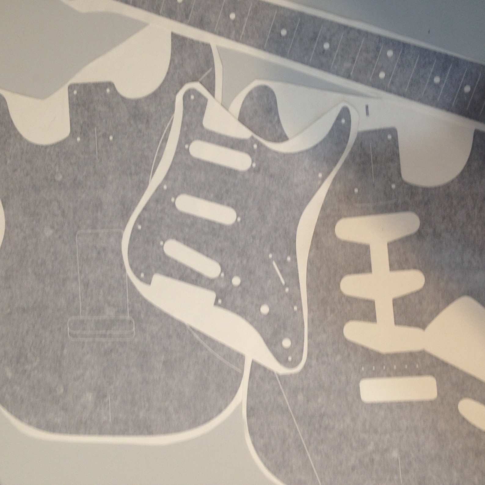 Modern Strat Guitar. US Specs.routing Template for Guitar - Etsy Canada